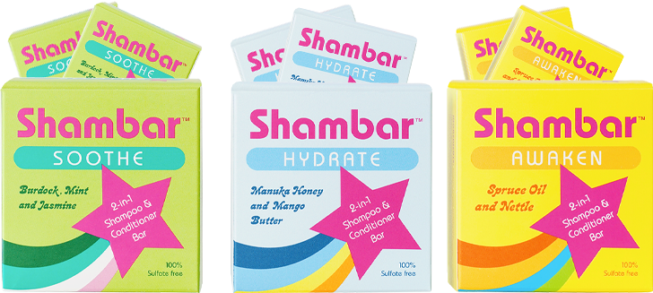 Shambar Shampoo Bars - Hydrate, Sooth and Awaken (9-Pack)